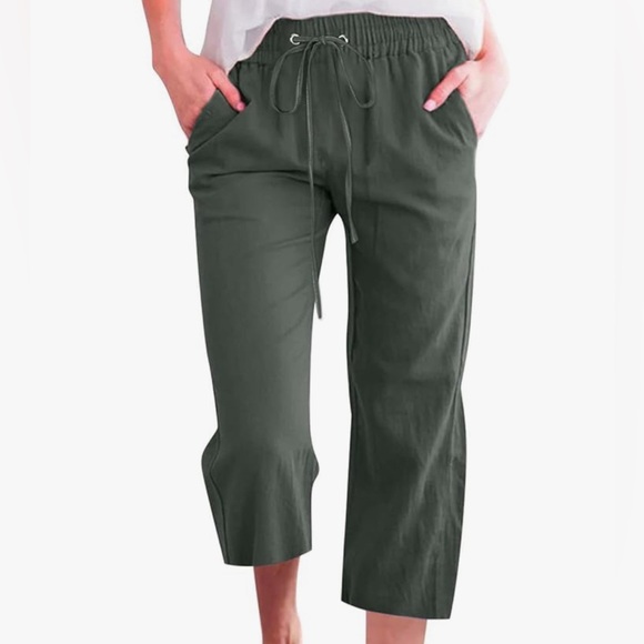 Pants & Jumpsuits | 52 Linen Capris | Poshmark